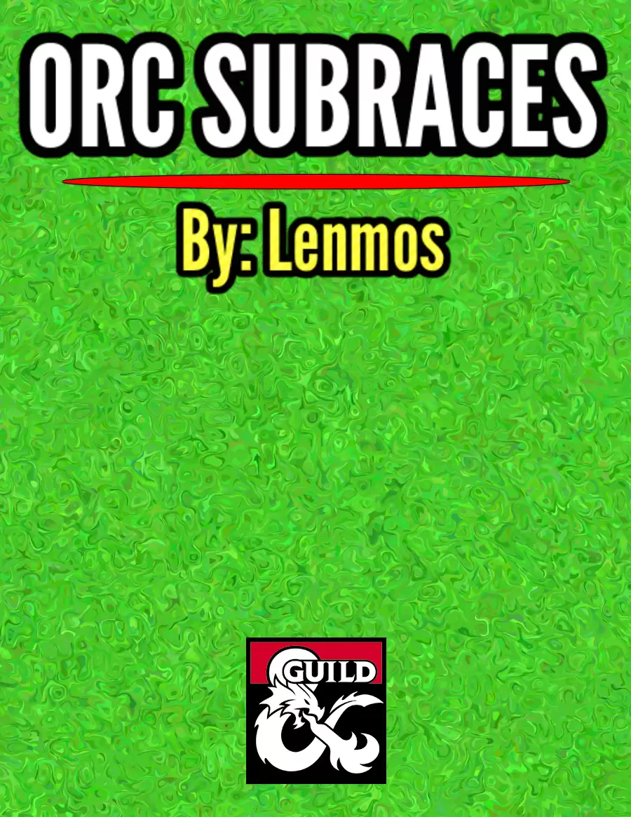 Orc Subraces - Dungeon Masters Guild | DriveThruRPG