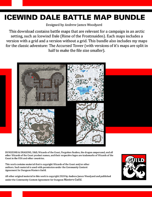 RF00: Rime of the Frostmaiden - Icewind Dale Battlemap Bundle - Dungeon ...