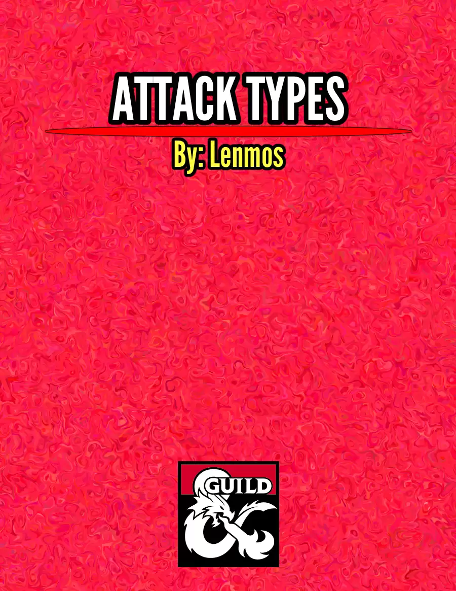 Attack Types - Dungeon Masters Guild | DriveThruRPG