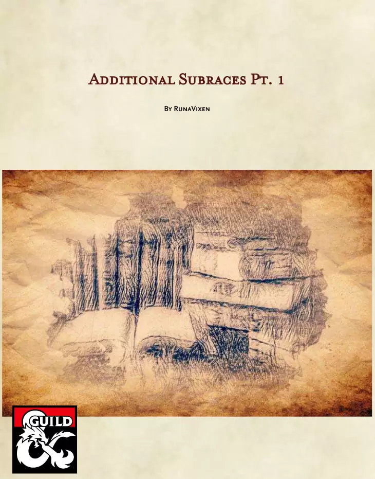Additional Subraces Pt.1 - Dungeon Masters Guild | DriveThruRPG