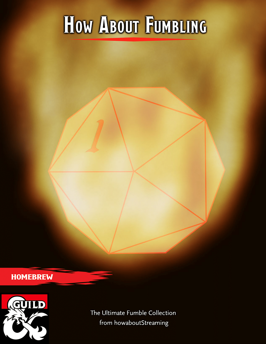 How About Fumbling (Fumble & Critical Misses) - Dungeon Masters Guild ...