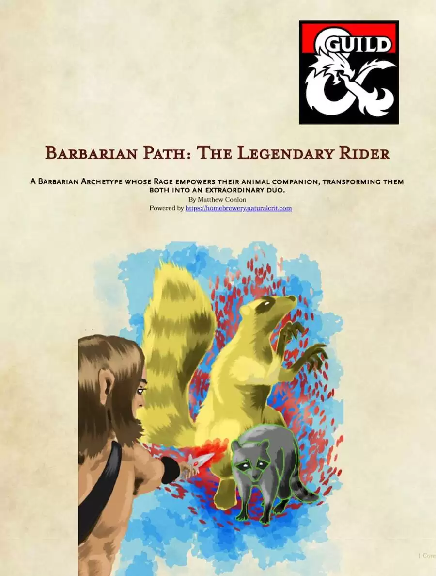 Barbarian Path: Legendary Rider - Dungeon Masters Guild | DriveThruRPG