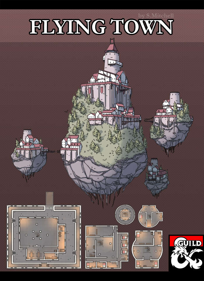 Flying Town - Dungeon Masters Guild | DriveThruRPG