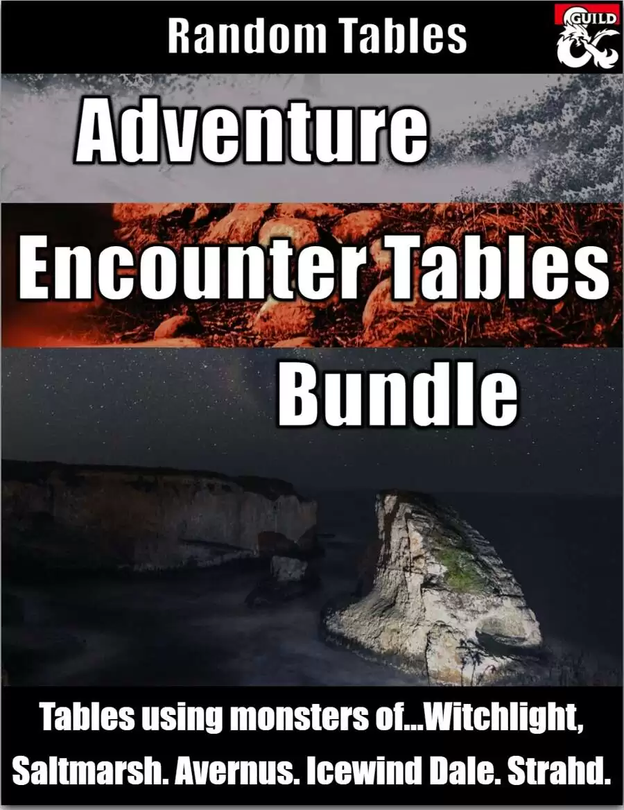 Adventure Encounter Tables Bundle - Random Tables [BUNDLE] - Dungeon ...