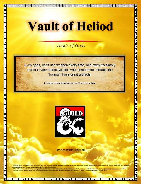 Vault of Heliod - Dungeon Masters Guild | DriveThruRPG