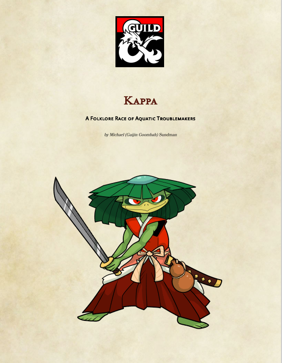 Kappa, A Folklore Race of Aquatic Troublemakers - Dungeon Masters Guild ...