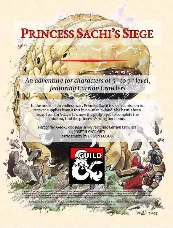 Princess Sachi's Siege (A level 5-7 adventure featuring Carrion ...