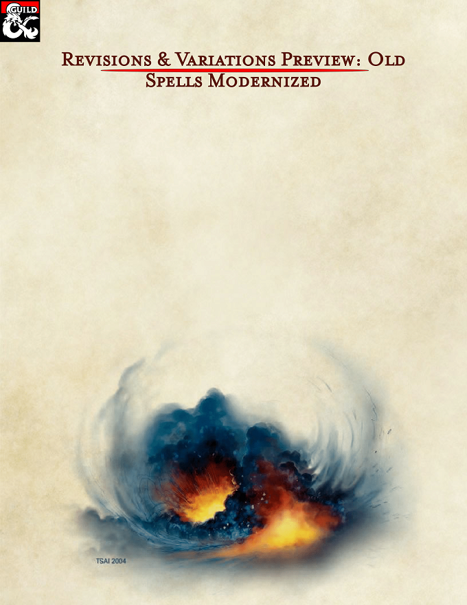 Revisions & Variations Preview: Old Spells Modernized - Dungeon Masters ...