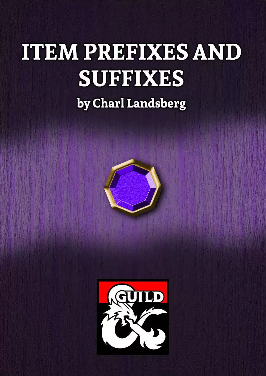 Item Prefixes and Suffixes - Dungeon Masters Guild | DriveThruRPG