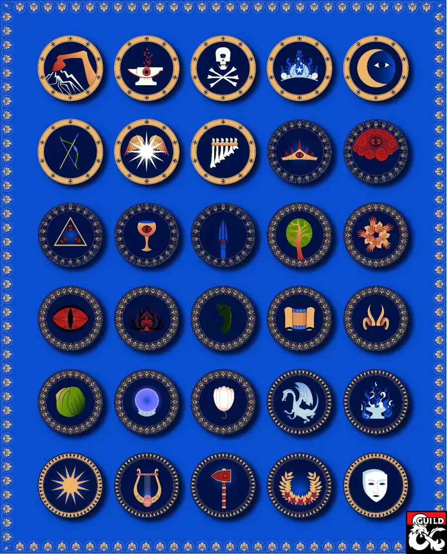 Icons of the Greek Gods - Dungeon Masters Guild | DriveThruRPG