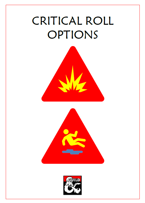 Critical Roll Options - Dungeon Masters Guild | DriveThruRPG