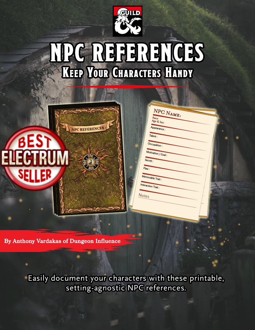 NPC References - Dungeon Masters Guild | DriveThruRPG