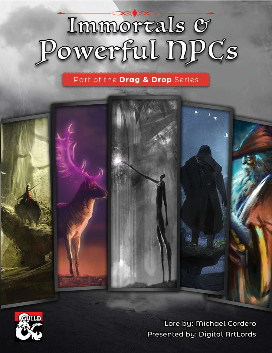Drag & Drop: Immortals & Powerful NPCs - Dungeon Masters Guild ...