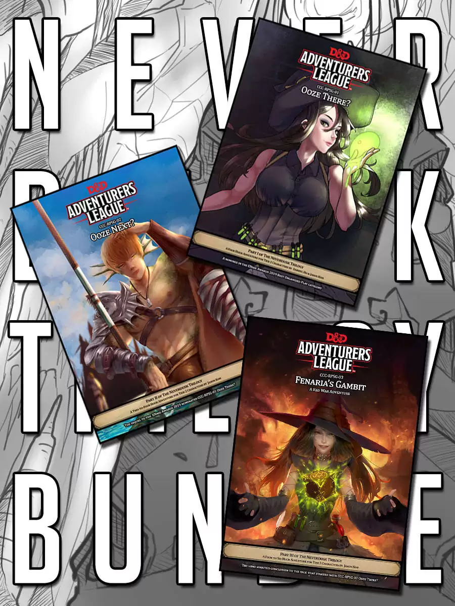 CCC-RPSG Set 1 - The Neverdusk Trilogy [BUNDLE] - Dungeon Masters Guild | DriveThruRPG