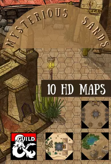 Mysterious Sands - 10 desert map locations - Dungeon Masters Guild | DriveThruRPG
