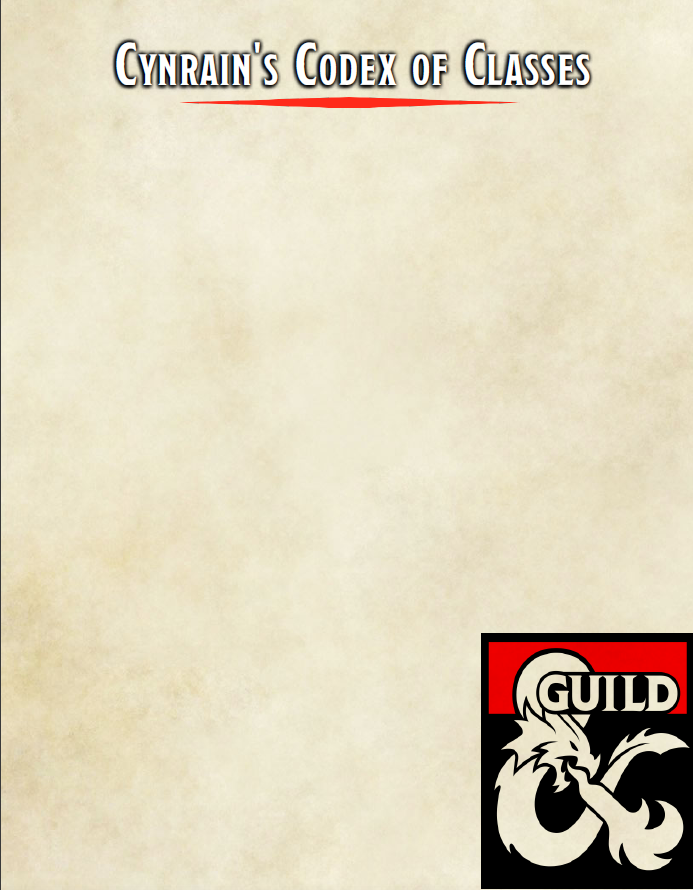 Cynrain's Codex of Classes: A new archetype for every class - Dungeon Masters Guild | DriveThruRPG