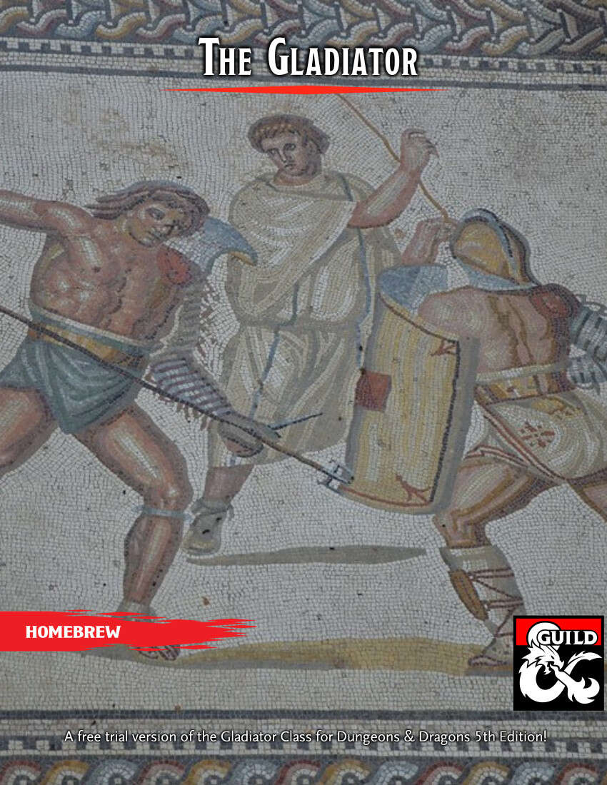 The Gladiator Class - Free Trial Version - Dungeon Masters Guild ...