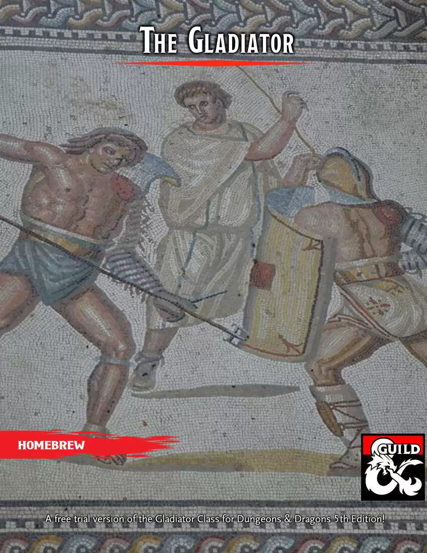 The Gladiator Class - Free Trial Version - Dungeon Masters Guild ...