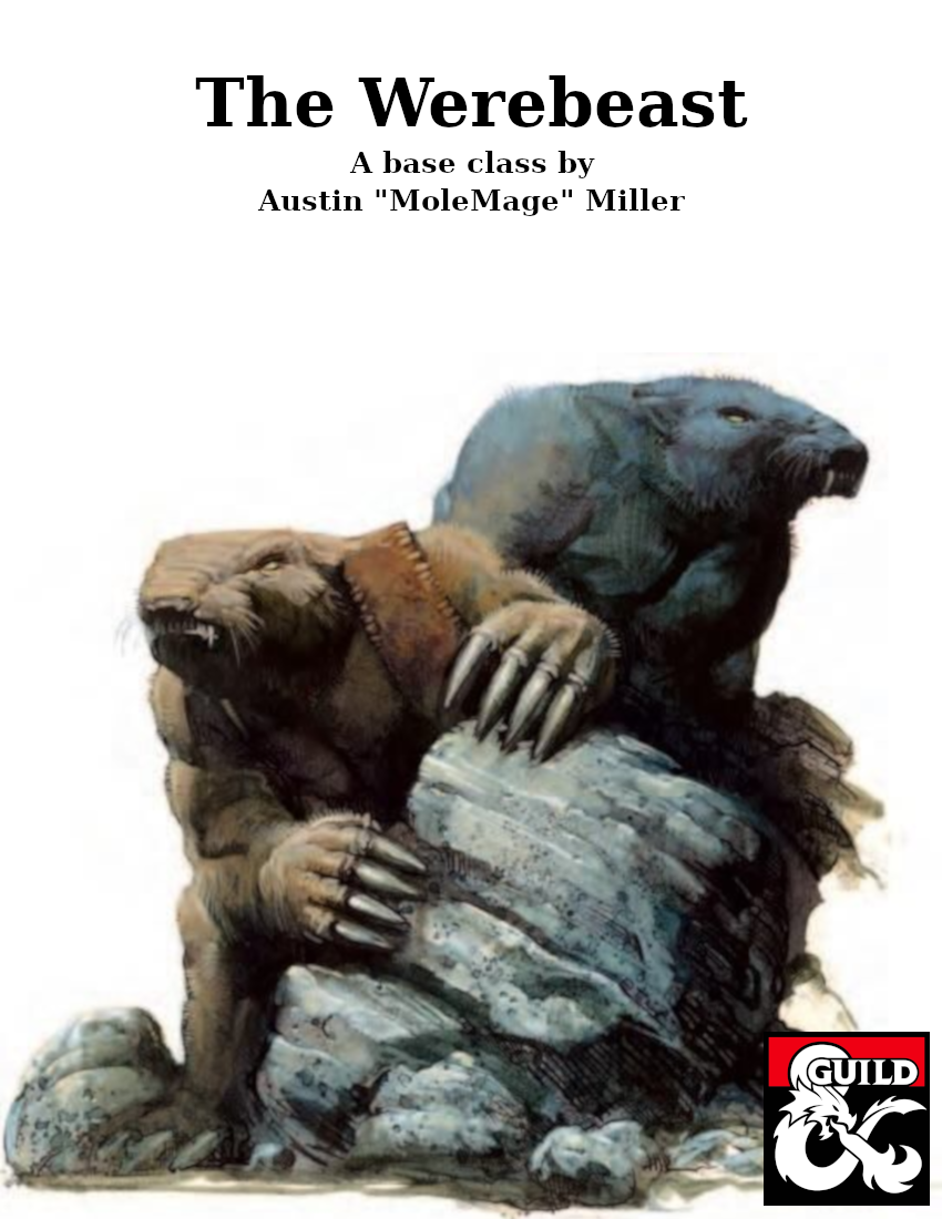 Monstrous Class: The Werebeast - Dungeon Masters Guild | DriveThruRPG