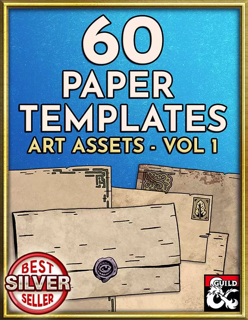 60 Paper, Letter, and Handout Templates - Hand Drawn Style - Dungeon ...