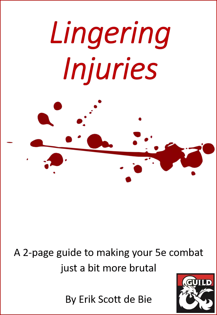 Lingering Injuries - Dungeon Masters Guild | DriveThruRPG