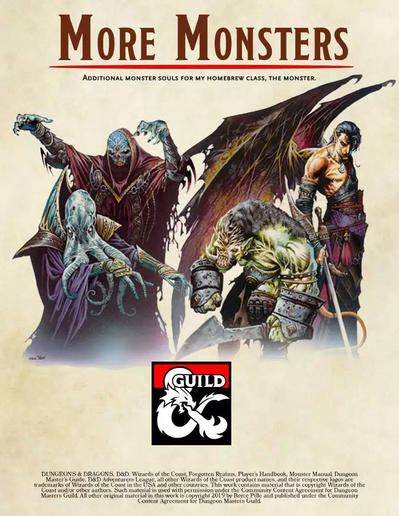 More Monsters - Dungeon Masters Guild | DriveThruRPG
