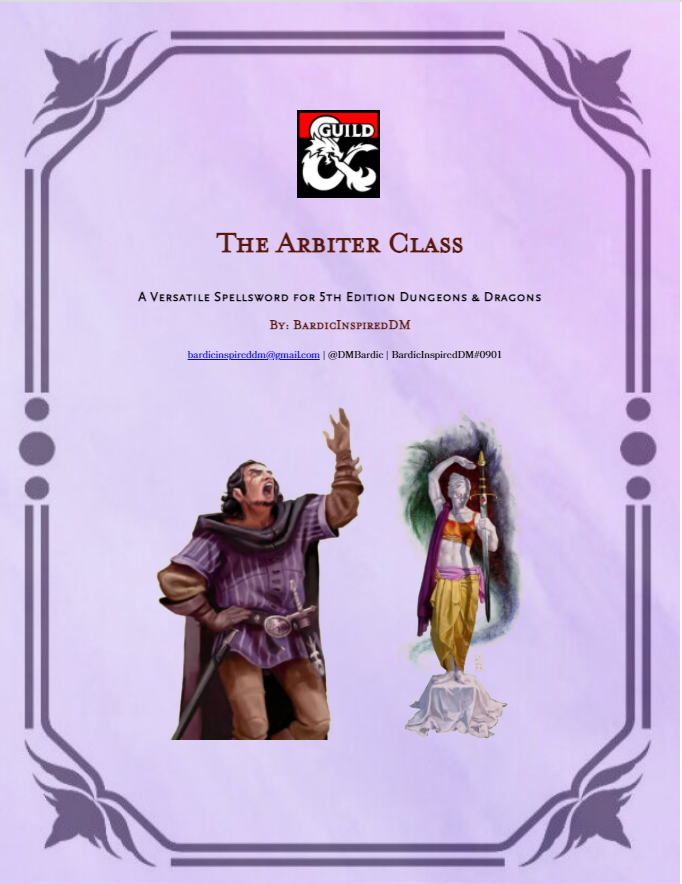 The Arbiter Class: A Versatile Spellsword - Dungeon Masters Guild ...