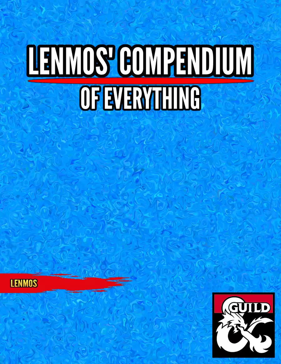 Lenmos' Compendium of Everything - Dungeon Masters Guild | DriveThruRPG