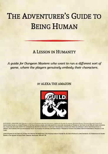 The Adventurer's Guide to Being Human - Dungeon Masters Guild ...