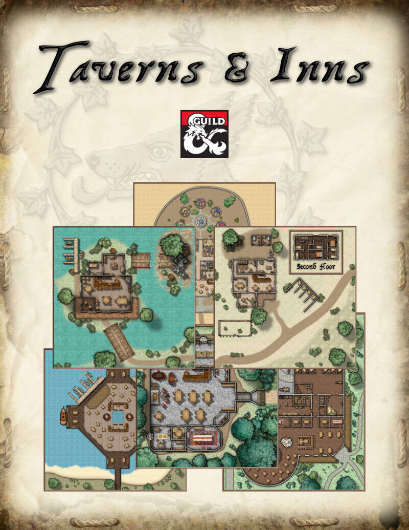 Taverns & Inns Map Pack - Dungeon Masters Guild | DriveThruRPG