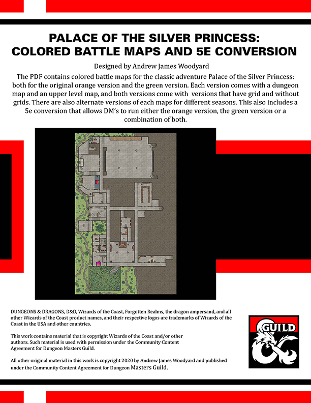 B3: Palace of the Silver Princess - Colored Battlemaps and 5E ...