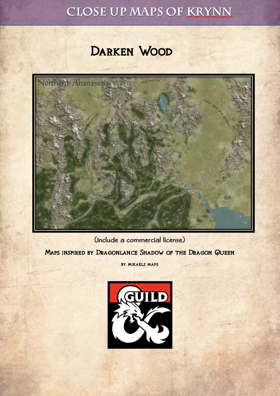 Darkenwood - Close up maps of Krynn - Dungeon Masters Guild | DriveThruRPG