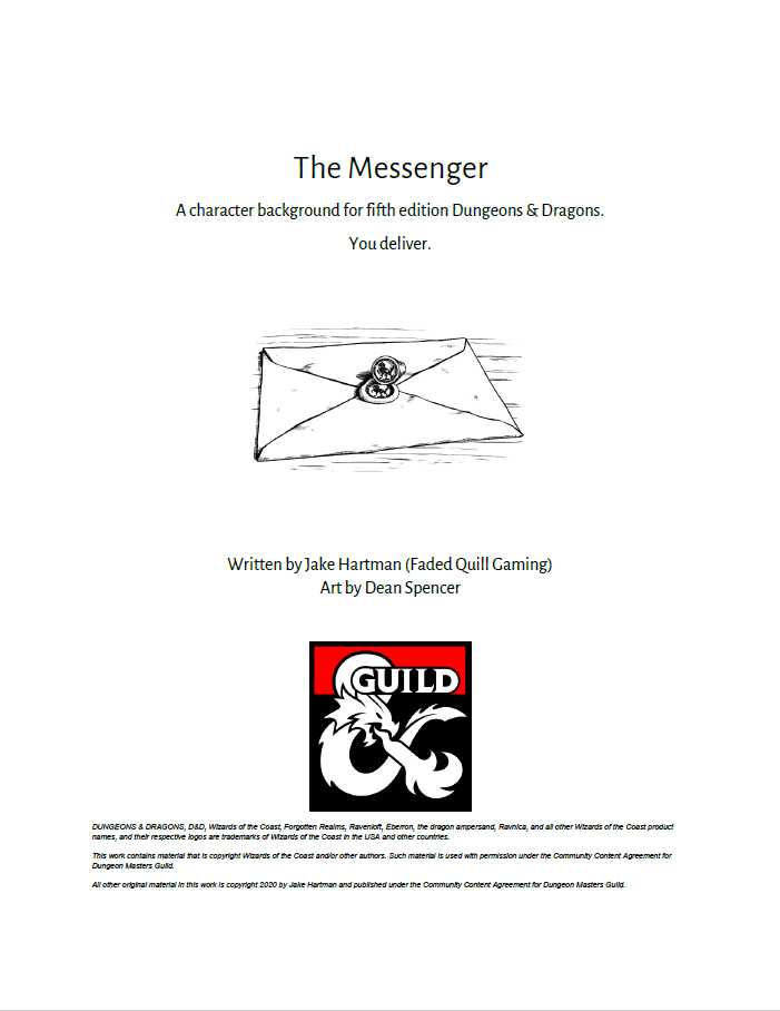 The Messenger - Dungeon Masters Guild | DriveThruRPG