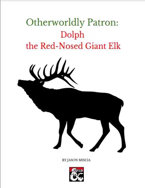 Otherworldly Patron: Dolph the Red-Nosed Giant Elk - Dungeon Masters Guild | DriveThruRPG