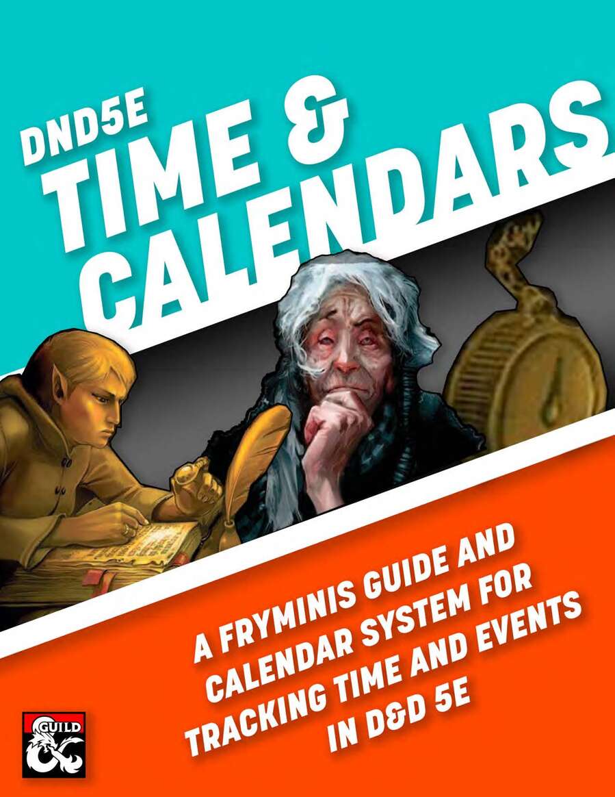 Time & Calendars (Editable PDF calendars to record your D&D game ...