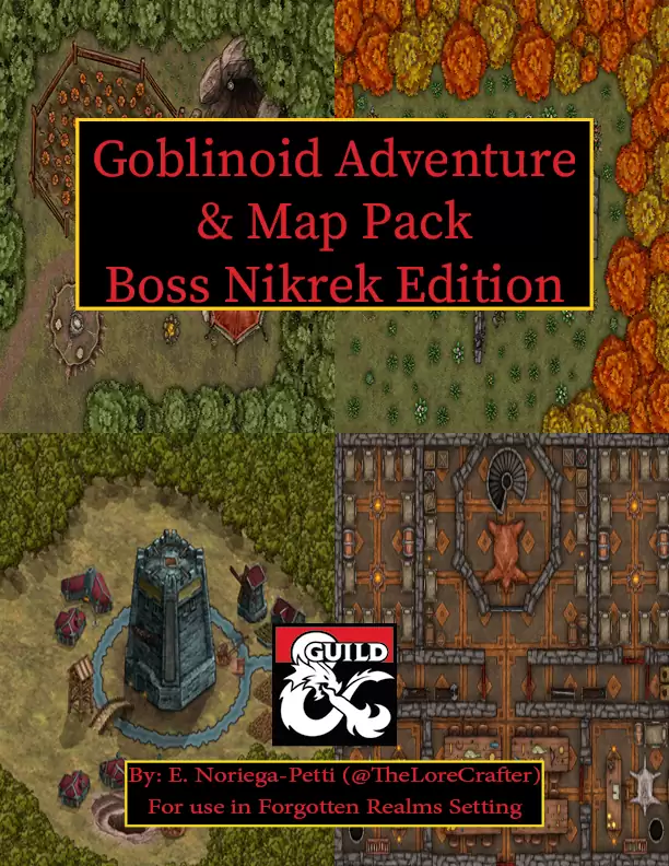 Goblinoid Adventure & Map Pack Boss Nikrek Edition - Dungeon Masters ...