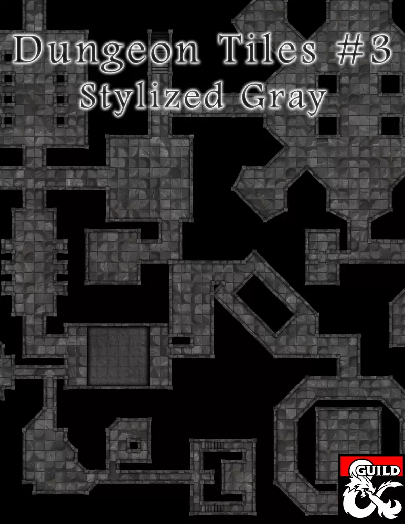 Dungeon Tiles: Stylized Gray - Dungeon Masters Guild | DriveThruRPG