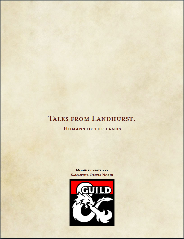 Tales of Landhurst: the Humans of the land - Dungeon Masters Guild ...