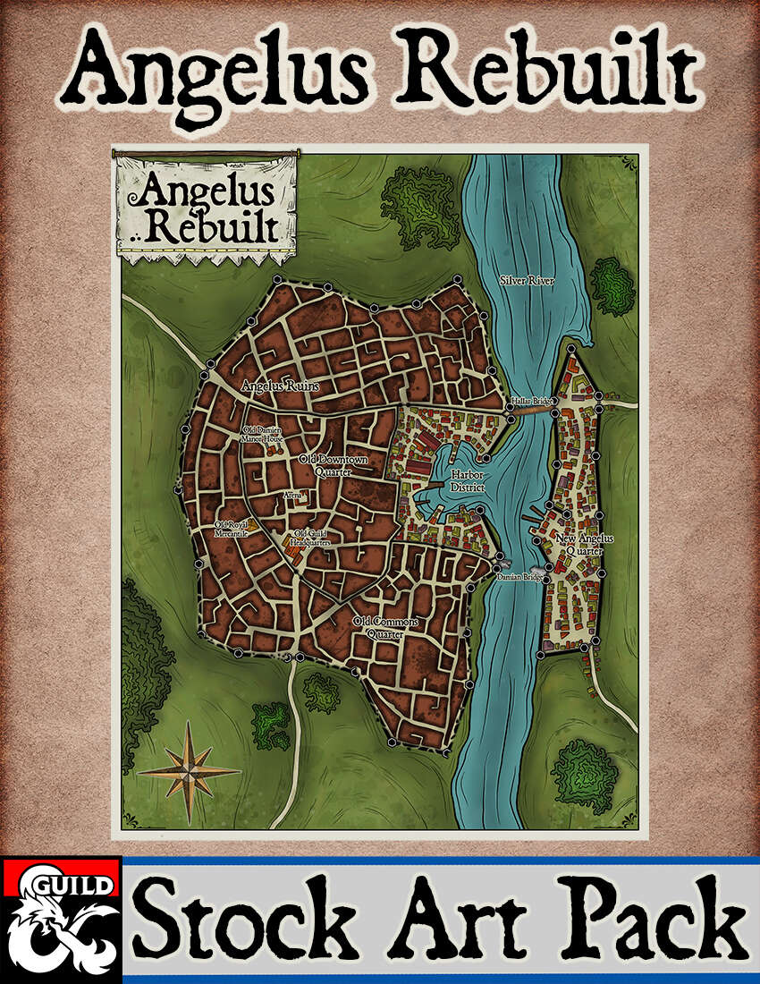 Elven Tower - Angelus Rebuilt | Stock City Map - Dungeon Masters Guild ...