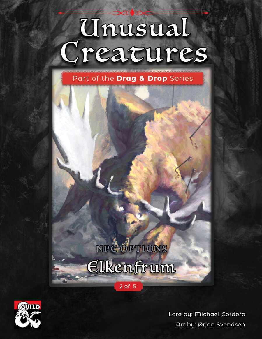 Drag & Drop: NPC Options - Unusual Creatures #2 - Dungeon Masters Guild ...