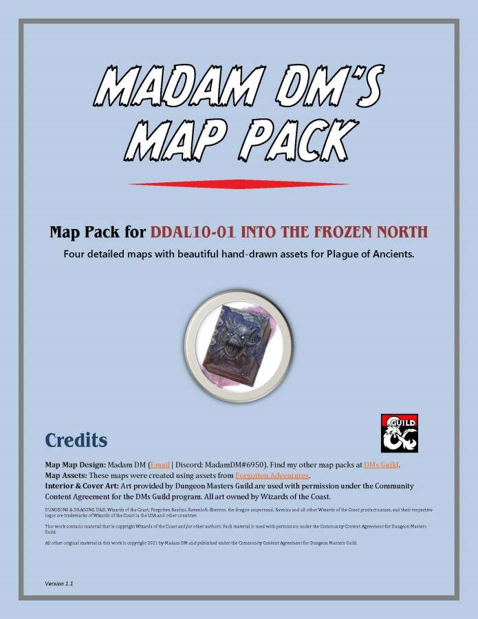 Madam DM's Map Pack: DDAL10-01 - Into The Frozen North - Dungeon ...