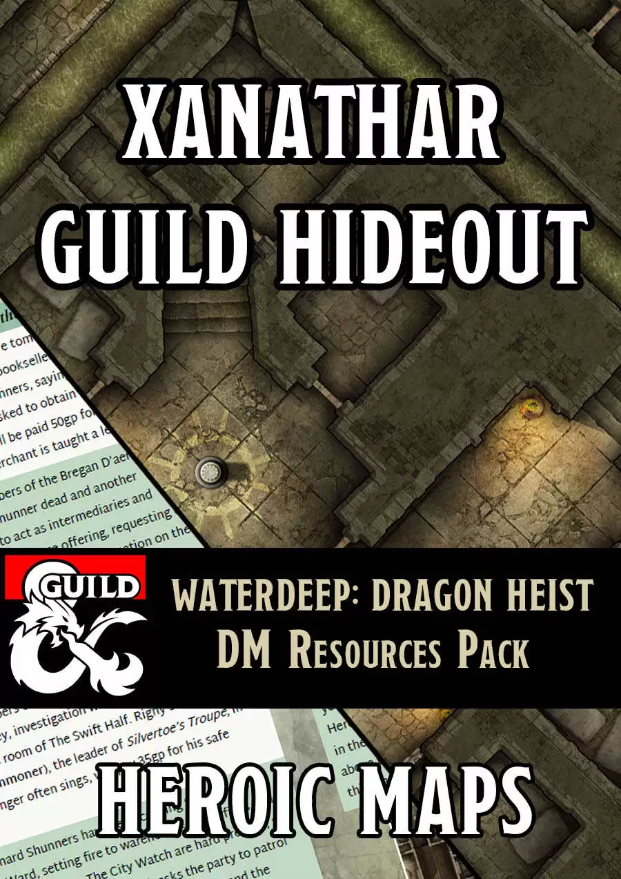 Waterdeep Dragon Heist: Xanathar Guild Hideout DM Resources Pack - Dungeon Masters Guild ...