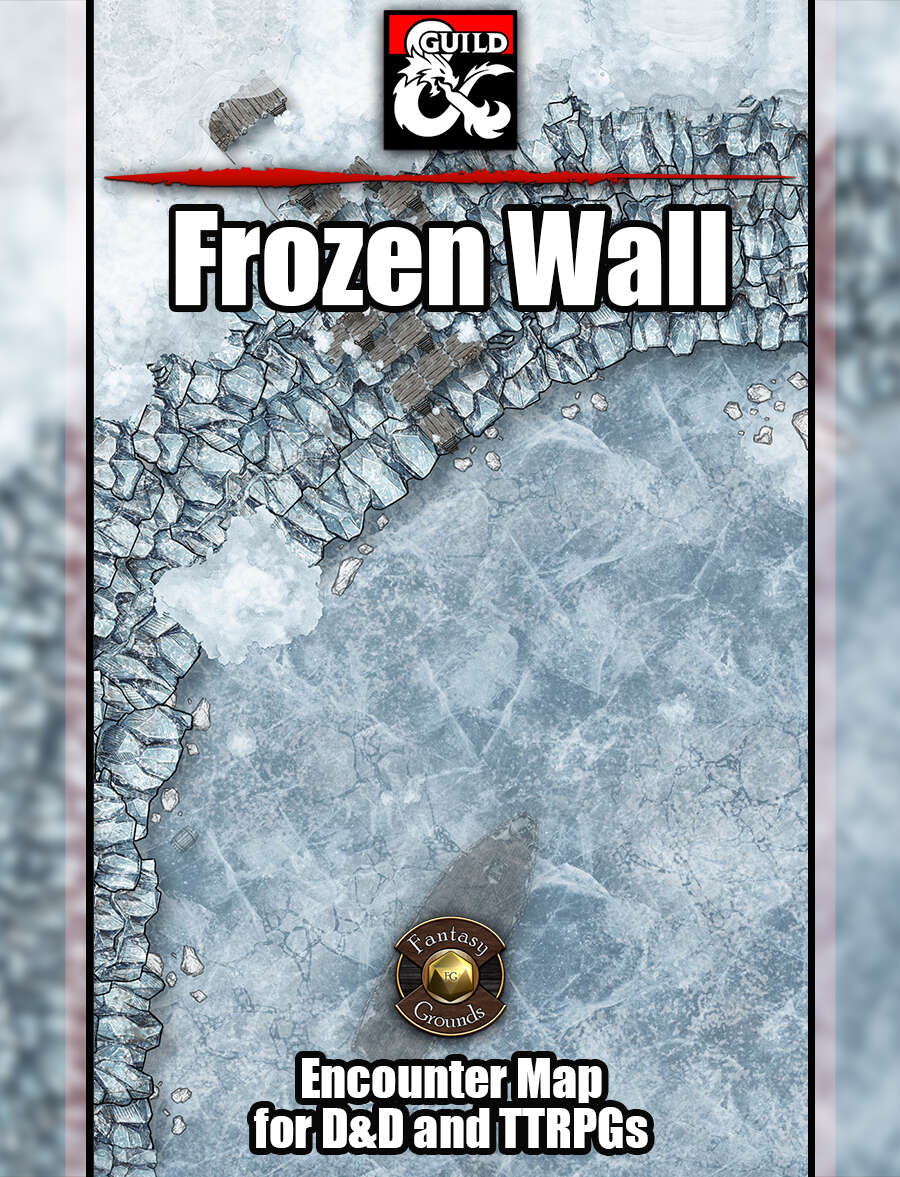 Frozen Wall Battlemap w/Fantasy Grounds support - TTRPG Map - Dungeon ...