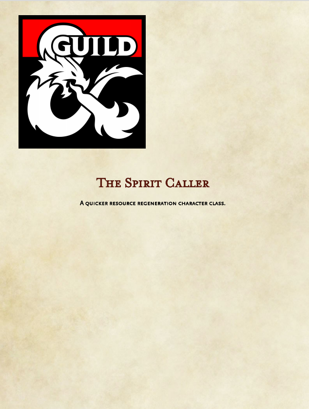 Spirit caller - Dungeon Masters Guild | DriveThruRPG