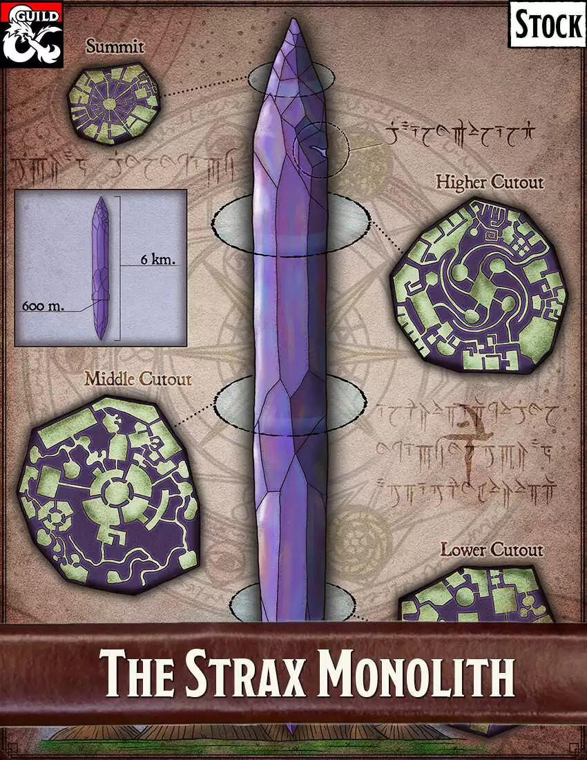 Elven Tower - The Strax Monolith | Stock City Map - Dungeon Masters ...