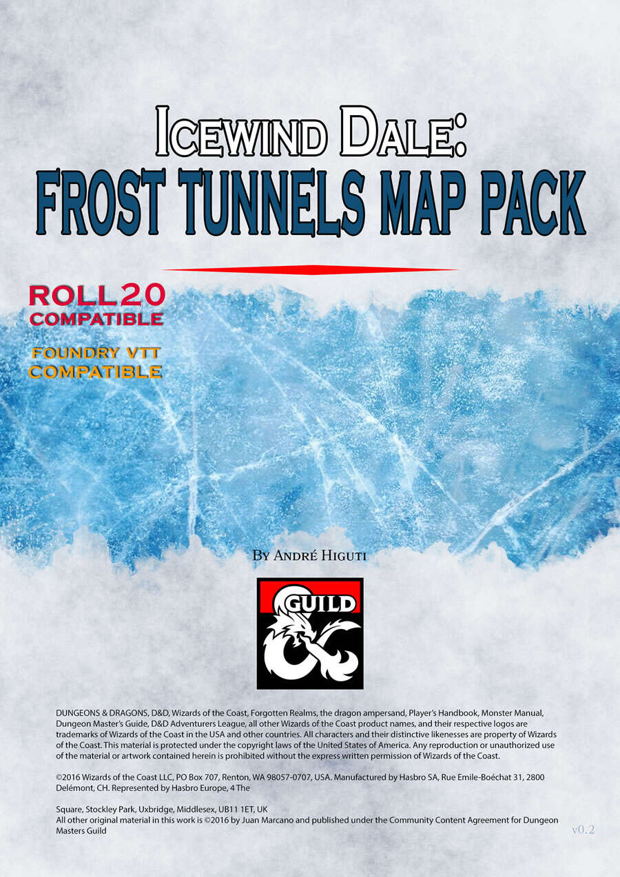 Icewind Dale: Frost Tunnels Map Pack vol.01 - Dungeon Masters Guild | DriveThruRPG