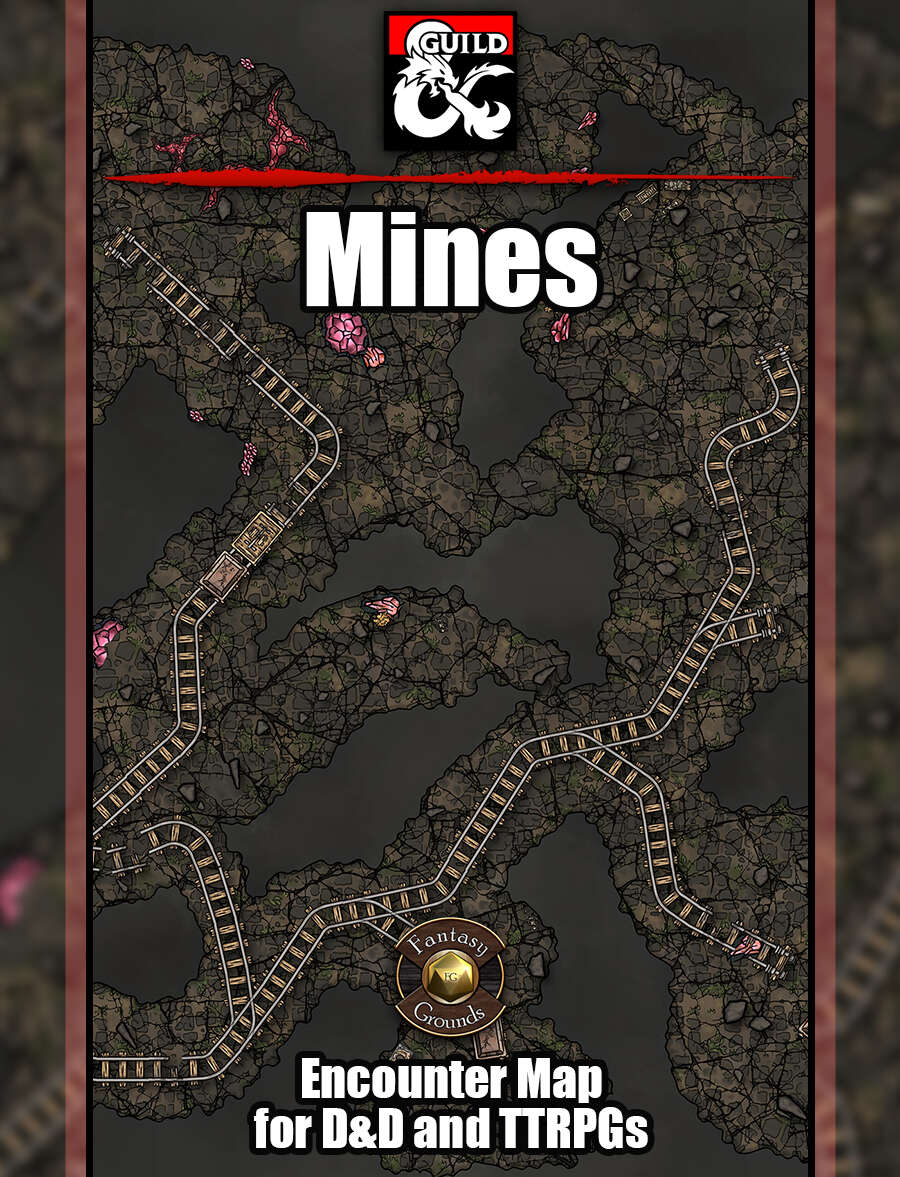 Mines Battlemap w/Fantasy Grounds support - TTRPG Map - Dungeon Masters ...
