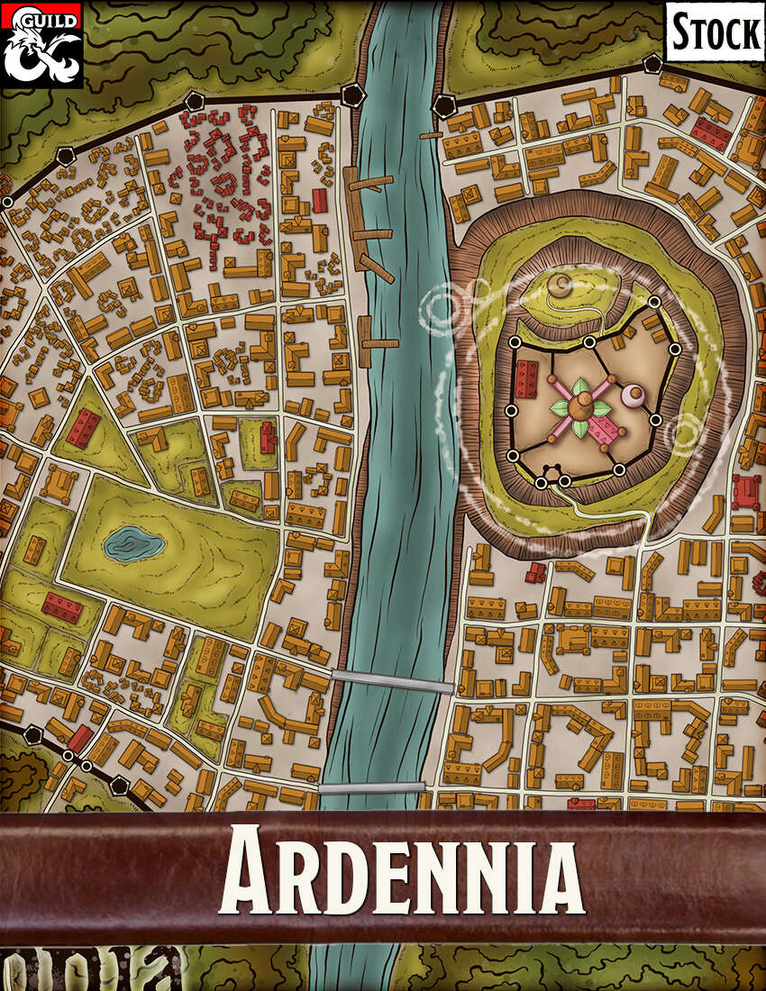 Elven Tower - Ardennia | Stock City Map - Dungeon Masters Guild ...