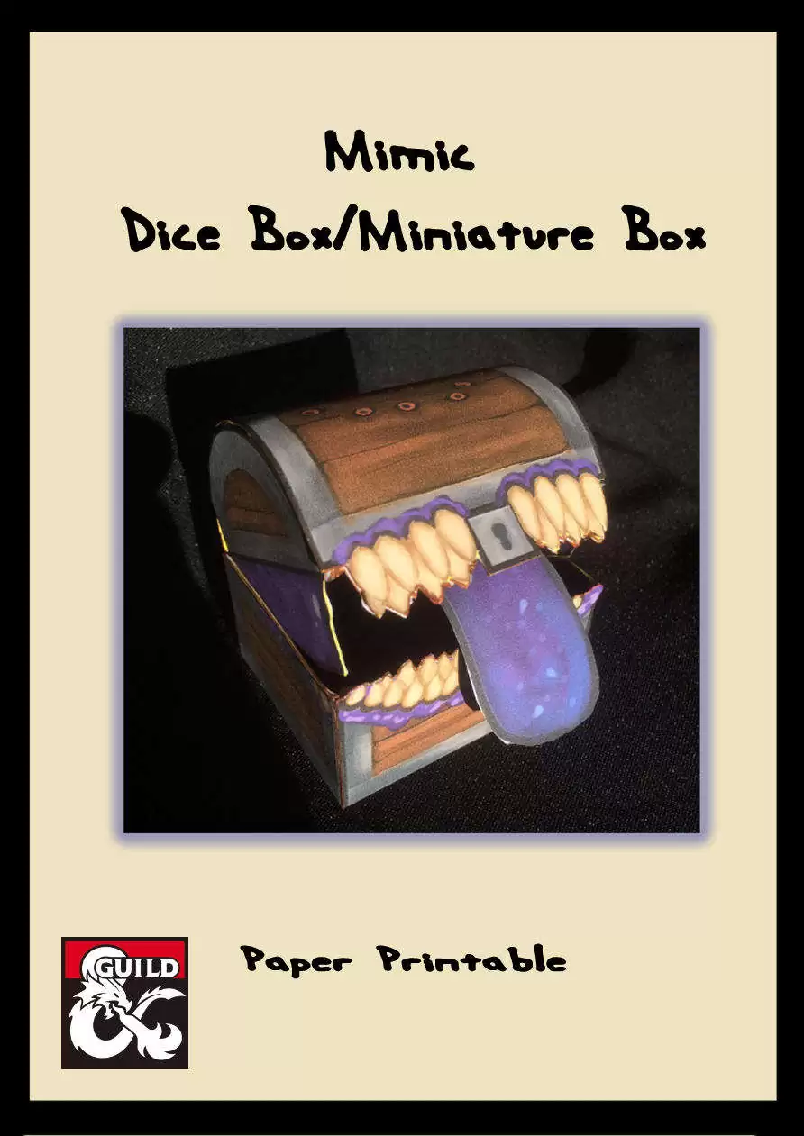 Mimic Box for Dice or Minatures - Dungeon Masters Guild | DriveThruRPG