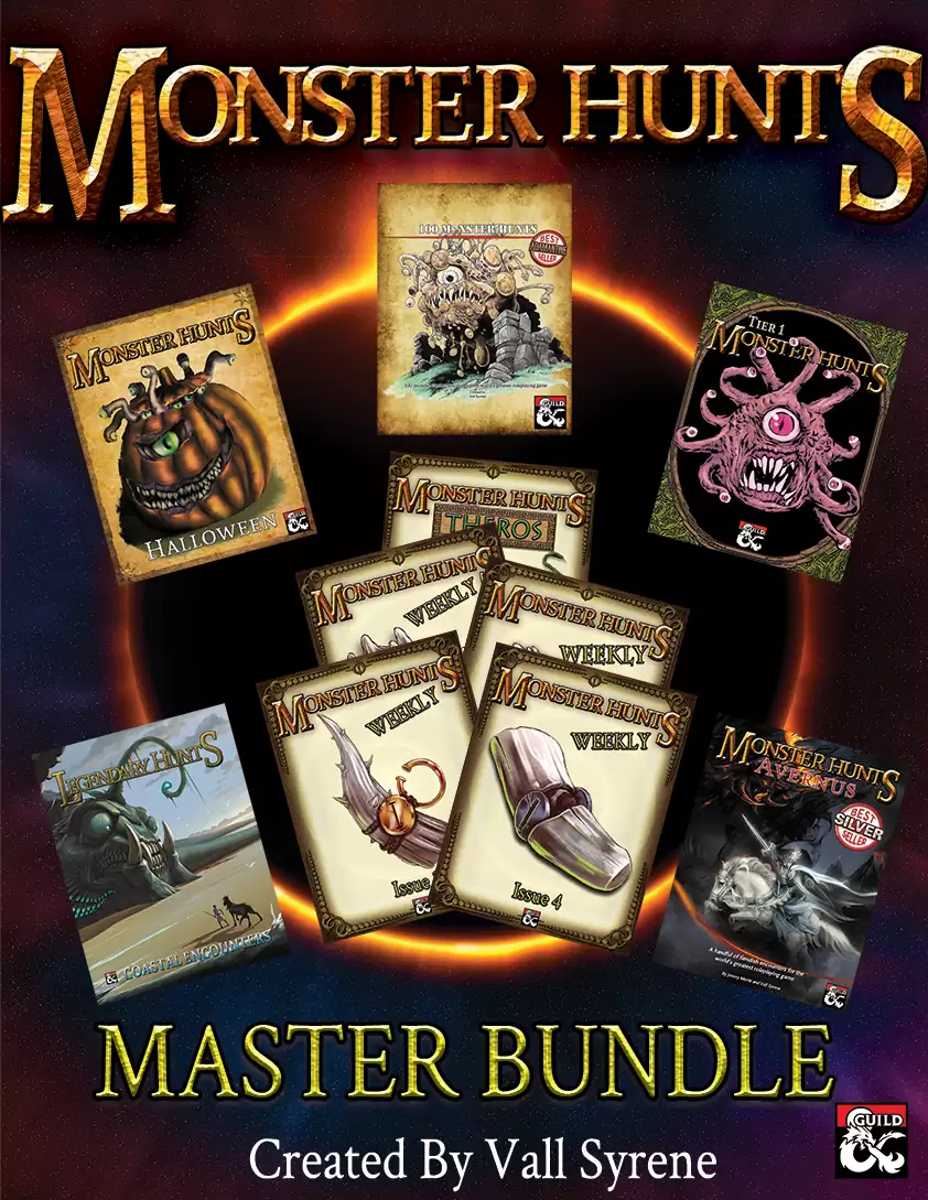 Monster Hunts: Master Bundle [BUNDLE] - Dungeon Masters Guild | DriveThruRPG
